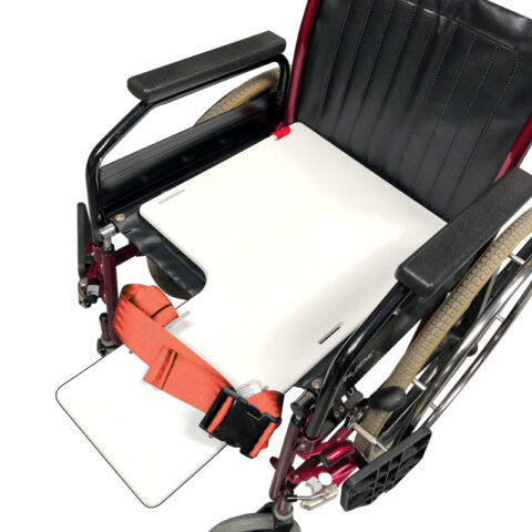Extended Leg Board - To support an extended leg in a wheelchair